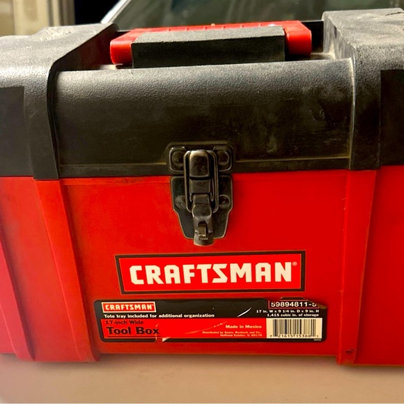 craftsman | Other | Craftsman 7 Black Red Plastic Portable Locking Tool ...